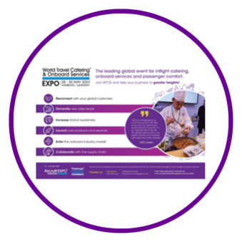 Exhibit at WTCE | Get Your Product Onboard Airlines
